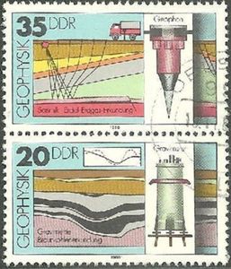 Stamp: Geophysic (Germany, Democratic Republic (DDR)(Geophysics) Mi:DD ...