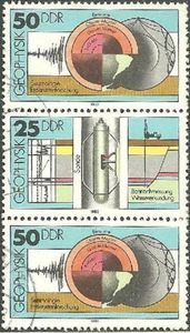 Stamp: Geophysic (Germany, Democratic Republic (DDR)(Geophysics) Mi:DD ...