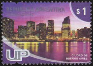 Stamp: Buenos Aires (Argentina) (UP - Tourist Attractions) Gz :AR 3121A