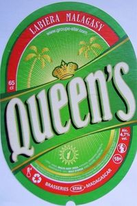 Drink Label: Queen's (Brasseries STAR Madagascar, MadagascarCol:MG-BEER ...