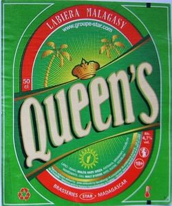 Drink Label: Queen's (Brasseries STAR Madagascar, MadagascarCol:MG-BEER ...