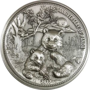 Coin: 5 Dollars (35th Anniversary of the Panda) (Fiji(1969~Today ...