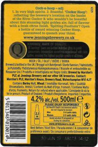 Etiquettes de boissons: Jennings - Cocker Hoop (Jennings Brewery ...