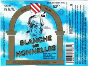 Drink Label: Blanche de Honnelles (Brasserie de l'Abbaye des Rocs, S.A ...