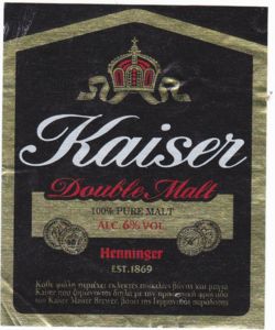 Drink Label: Kaiser Double Malt (Mythos Brewery S.A., GreeceCol:GR-BEER ...