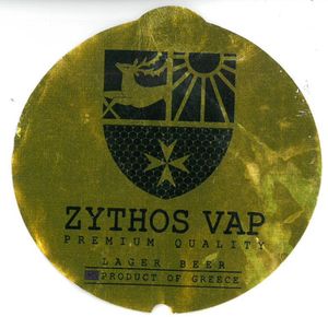 Drink Label: Zythos VAP (VAP Kougios ABEE, GreeceCol:GR-BEER-000565
