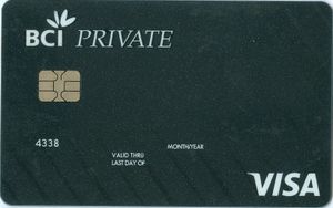 Bank Card: BCI Private (Bci, MozambiqueCol:MZ-VI-0006