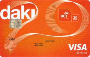 Bank Card: Daki (Bci, MozambiqueCol:MZ-VE-0019