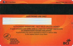 Bank Card: Daki (Bci, MozambiqueCol:MZ-VE-0019