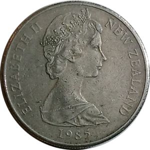 Coin: 10 Cents (Maori Mask) (New Zealand(1967~1985 - Elizabeth II (2nd portrait)) WCC:km41.2