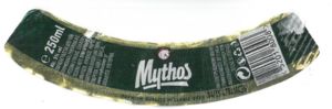 Drink Label: Mythos (Olympic Brewery S.A., GreeceCol:GR-BEER-000586