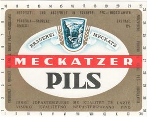 Drink Label: Meckatzer Pils (Birra Peja, KosovoCol:KO-BEER-000009