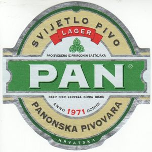 Drink Label: Pan svijetlo pivo (Pivovara Koprivnica /Carlsberg Croatia ...