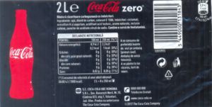 Drink Label: Coca-cola zero (S.C. Coca-Cola HBC Romania S.R.L ...