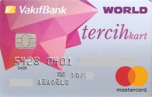 Bank Card: VakıfBank - Tercih Kart (VakifBank, Türkiye (Turkey)Col:TR ...