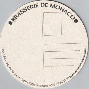 Beer Coaster: Brasserie de Monaco (Brasserie De Monaco, MonacoCol:MC-000012