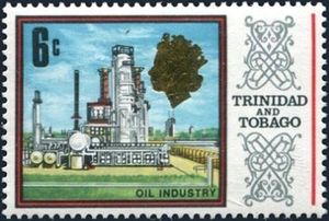 Stamp: Oil Refinery (Trinidad and Tobago(Pictorial Definitives 1969 ...