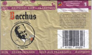 Drink Label: Bacchus Frambozen-Raspberry (Brouwerij Van Honsebrouck ...