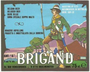 Drink Label: Brigand 75 cl (Brouwerij Van Honsebrouck, BelgiumCol:BE ...