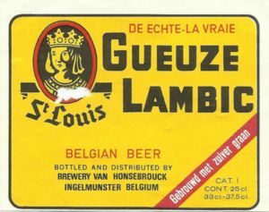 Drink Label: Gueuze Lambic (Brouwerij Van Honsebrouck, BelgiumCol:BE ...