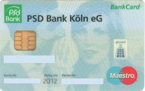Bank Card: PSD Bank Koln MS 08-08 (PSD Bank Koln eG, Germany, Federal ...