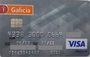 Bank Card: Banco Galicia Visa Platinum (Banco Galicia, ArgentinaCol:AR ...