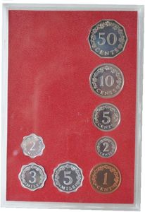 Coin: Various Pounds (Proof set 1972) (Malta) (1972~Today - Proof Sets) WCC:ps1