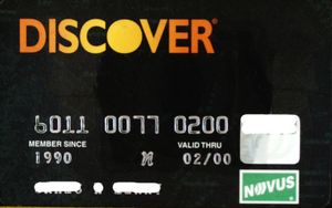Bank Card: Discover Novus (Discover, United States of AmericaCol:US-GM ...