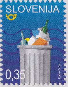 Stamp: Reducing waste (Slovenia) (Environmental Protection (2018)) Mi ...