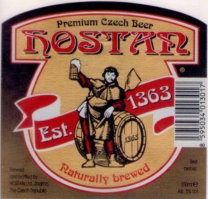 Drink Label: AH1-Hostan Premium Czech Beer (Pivovar Znojmo /closed ...