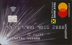 Bank Card: MasterCard Platinum (Raiffeisen Bank Aval, UkraineCol:UA-MC ...