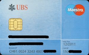 Bank Card: Maestro UBS (Union Bank Of Switzerland, SwitzerlandCol:CH-MS ...