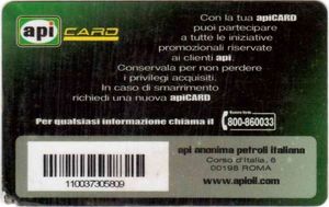 Functional Card: Api Card - Con api si vola! (Fuel Stations, Italy(API ...