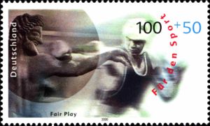 Stamp: Boxing (fair play) (Germany, Federal Republic(Sports Aid 2000 ...