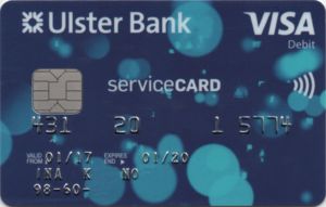 Bank Card: Ulster Bank Servicecard (Ulster Bank, IrelandCol:IE-VI-0024