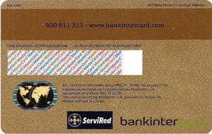 Bank Card: Bankintercard linea directa (Bankinter, SpainCol:ES-MC-0408