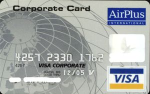 Bank Card: AirPlus Corporate VI 07 (Bayerische Landesbank, Germany ...