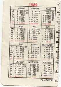 Pocket Calendar: Mz Etz (Germany, Democratic Republic (DDR)(IFA Mobile ...
