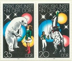 Stamp: Circus (Germany, Democratic Republic (DDR)(Circus) Mi:DD WZd400