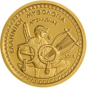 Moneda: 100 Euro (The Olympian Gods – Apollo) (Grecia(2014~Actualidad ...