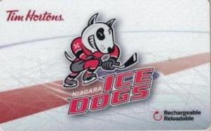 Gift Card: Niagara Ice Dogs (Tim Hortons-Coldstone Creamery, Canada ...