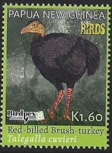 Stamp: Red-billed Brushturkey (Talegalla cuvieri) (Papua New Guinea ...