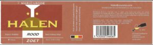 Drink Label: Mariënrode Halen (Mariënrode Halen, BelgiumCol:BE-BEER ...