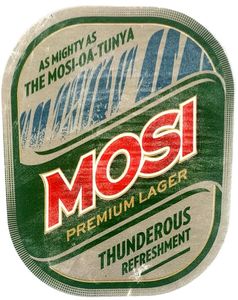 Dryckesetikett: Mosi Lager (Zambian Breweries PLC, ZambiaCol:ZM-BEER-000009