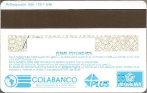 Bank Card: Colacard Banco Confederado de América Latina (Colacard ...