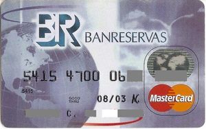 Tarjeta de Banco: BR Banreservas (Banco de Reservas, República ...