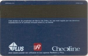 Bank Card: Chilecard Banco de Chile (Banco de Chile, Chile) Col:CL-PL-0002