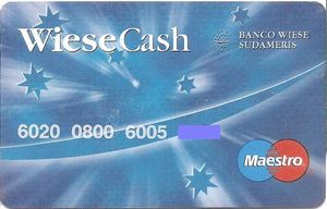 Bank Card: Wiese Cash Banco Wiese Sudamericano (Banco Wiese, Peru) Col ...