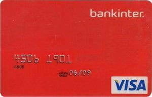 Tarjeta de Banco: Bankinter (Bankinter, EspañaCol:ES-VI-0836