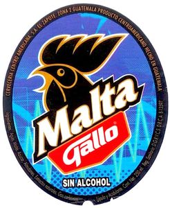 Drink Label: Gallo Malta (Cervecería Centroamericana, S.A ...